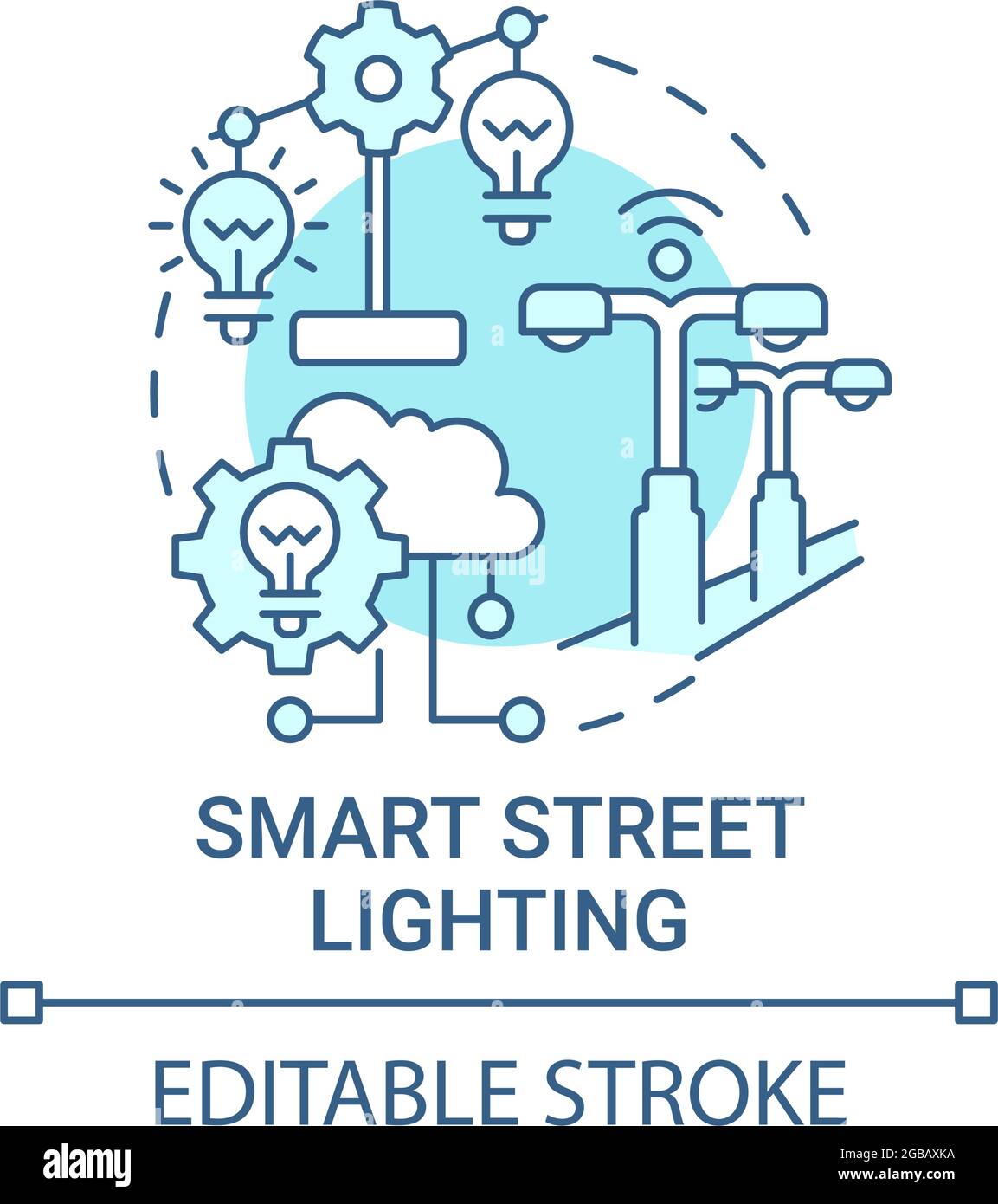 Smart city concept lighting hi-res stock photography and images - Alamy