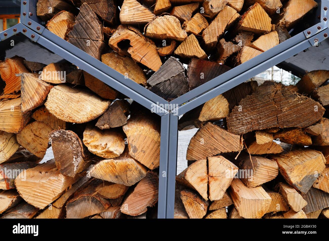 Mosaic of firewood hi-res stock photography and images - Alamy