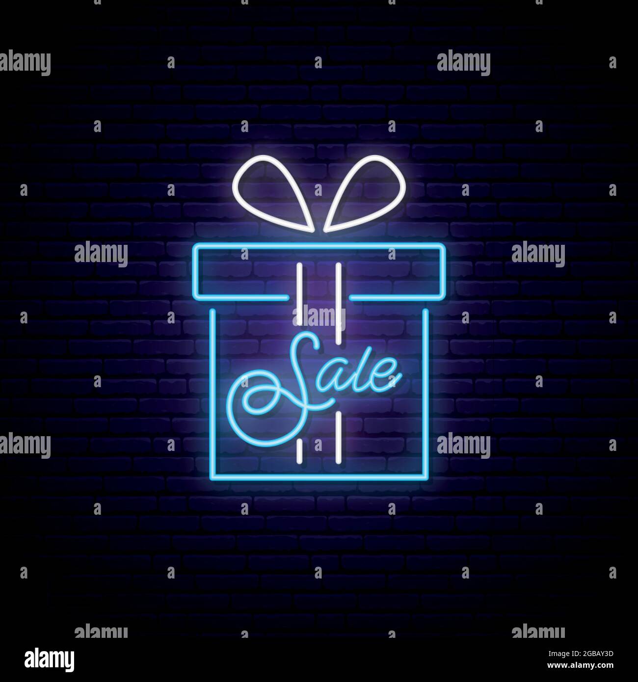 Sale bright neon sign. Light advertizing singboard. Vector banner Stock ...