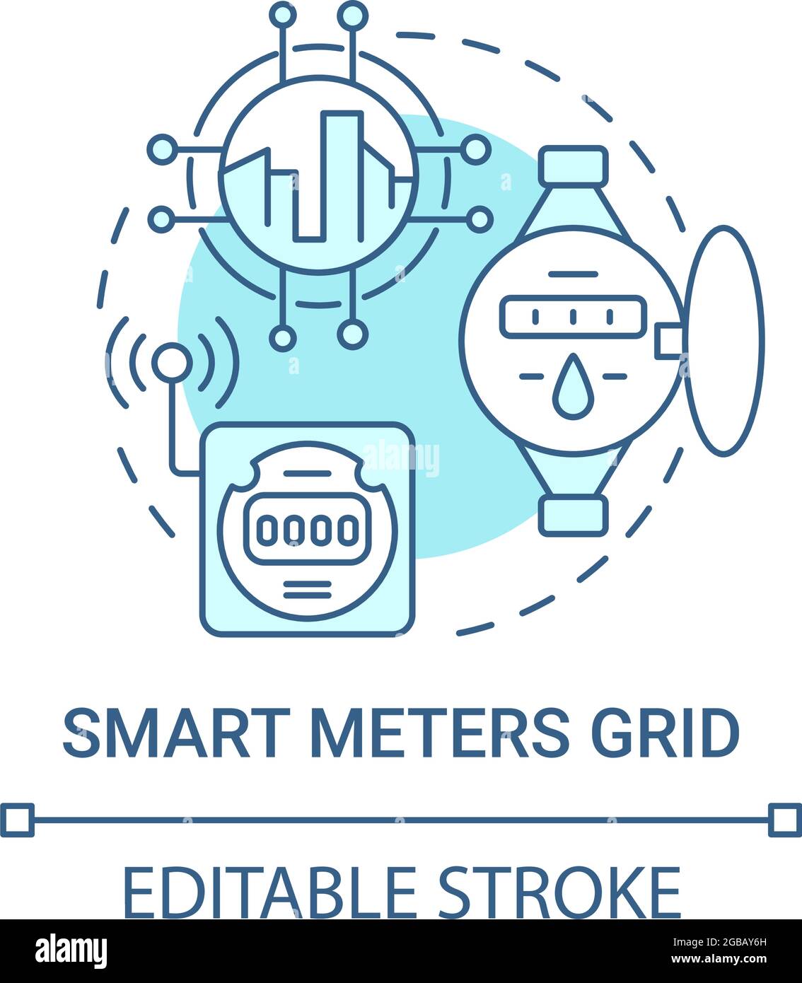 Smart energy grid vector art hi-res stock photography and images - Alamy