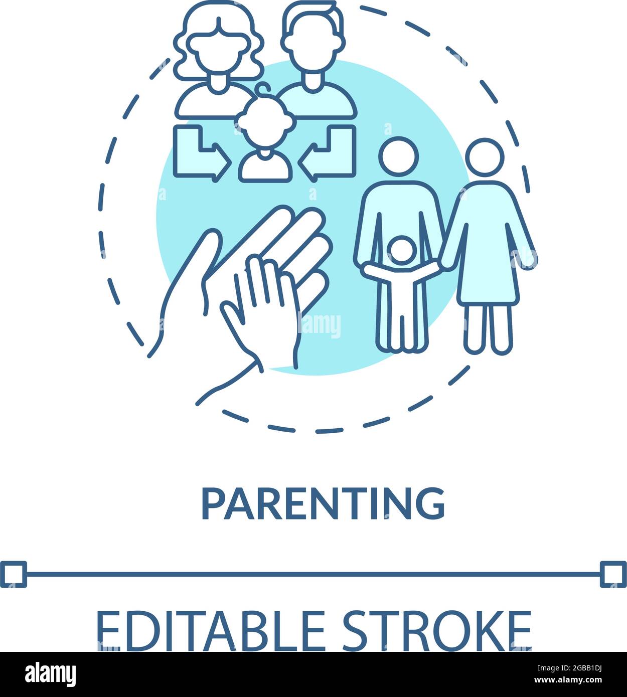 Child rearing concept icon Stock Vector Image & Art - Alamy