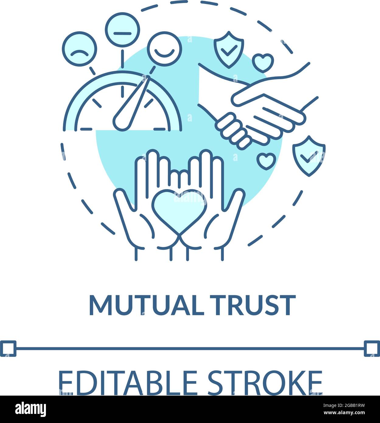 Mutual confidence Stock Vector Images - Alamy