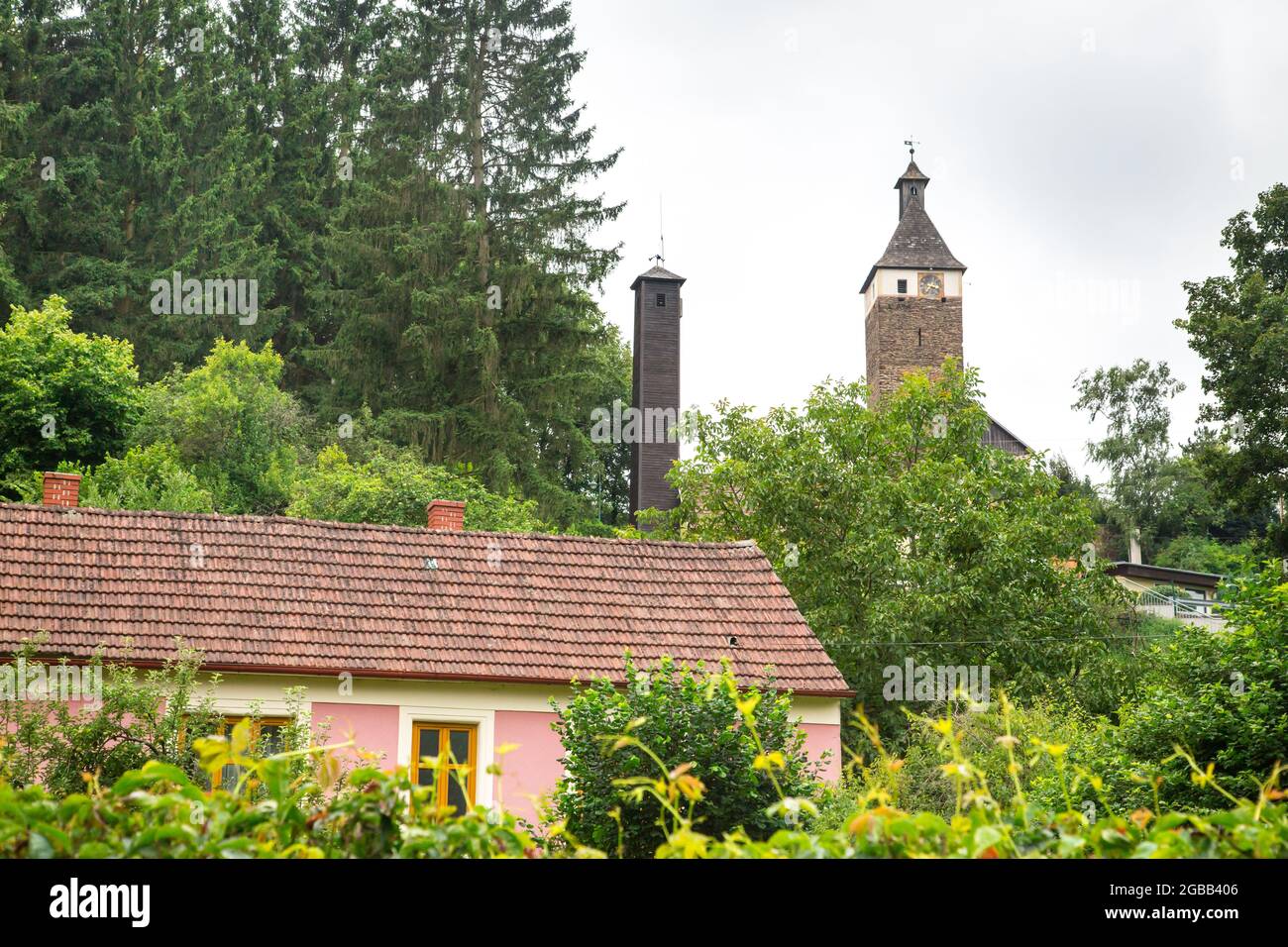 National park Thayatal - old town of Hardegg Stock Photo - Alamy