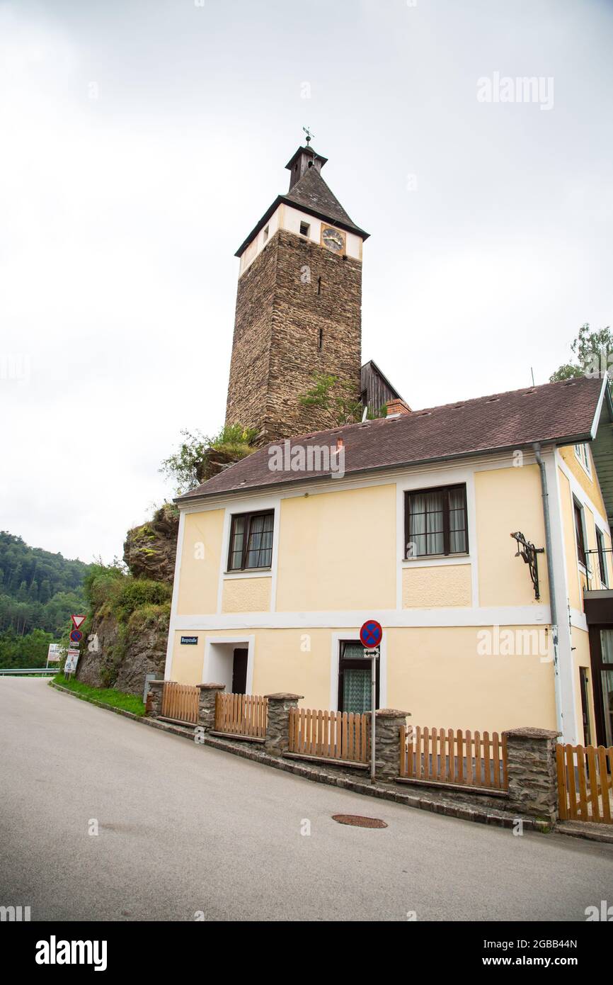 National park Thayatal - old town of Hardegg Stock Photo - Alamy