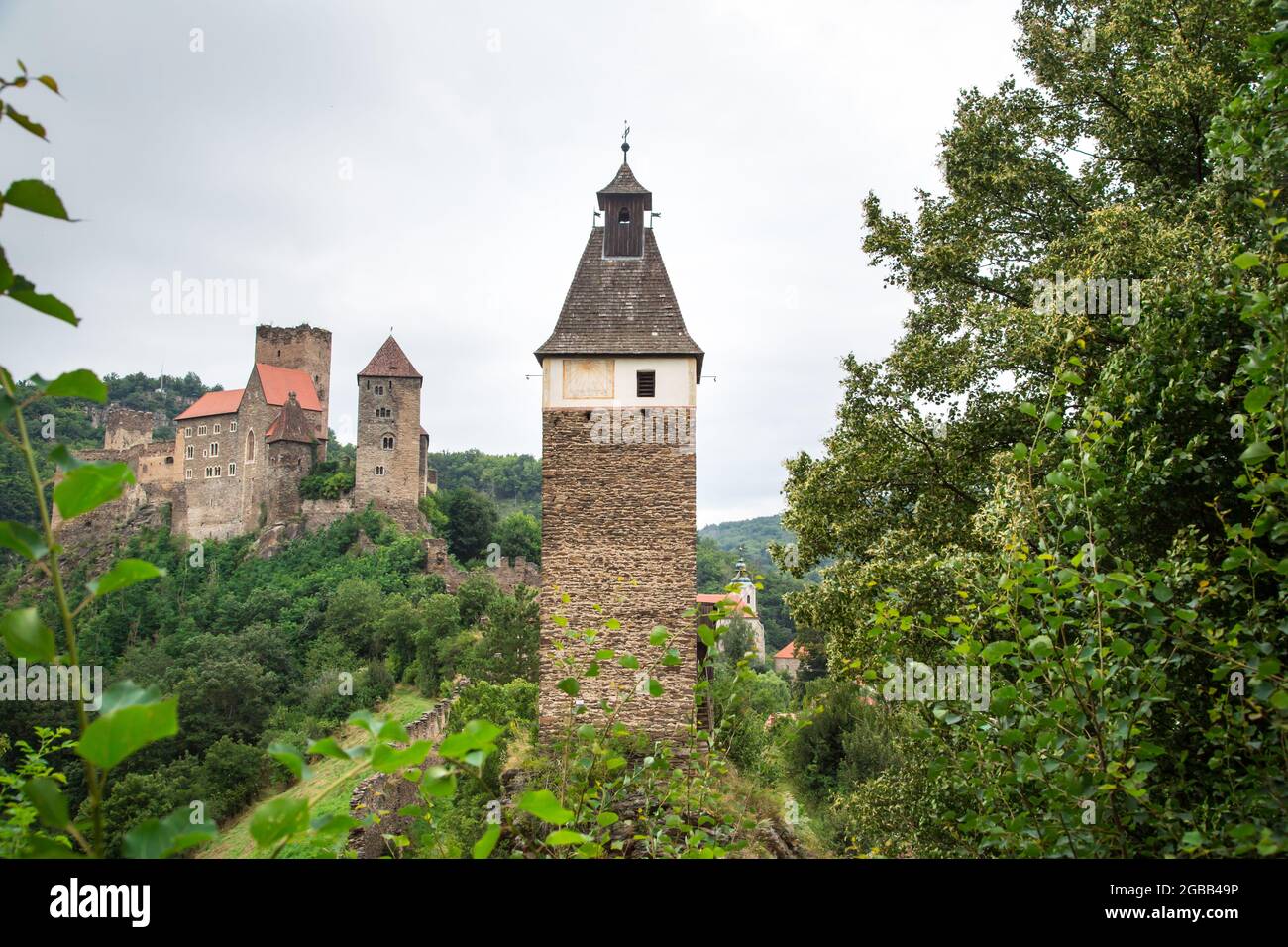National park Thayatal - Hardegg castle Stock Photo - Alamy