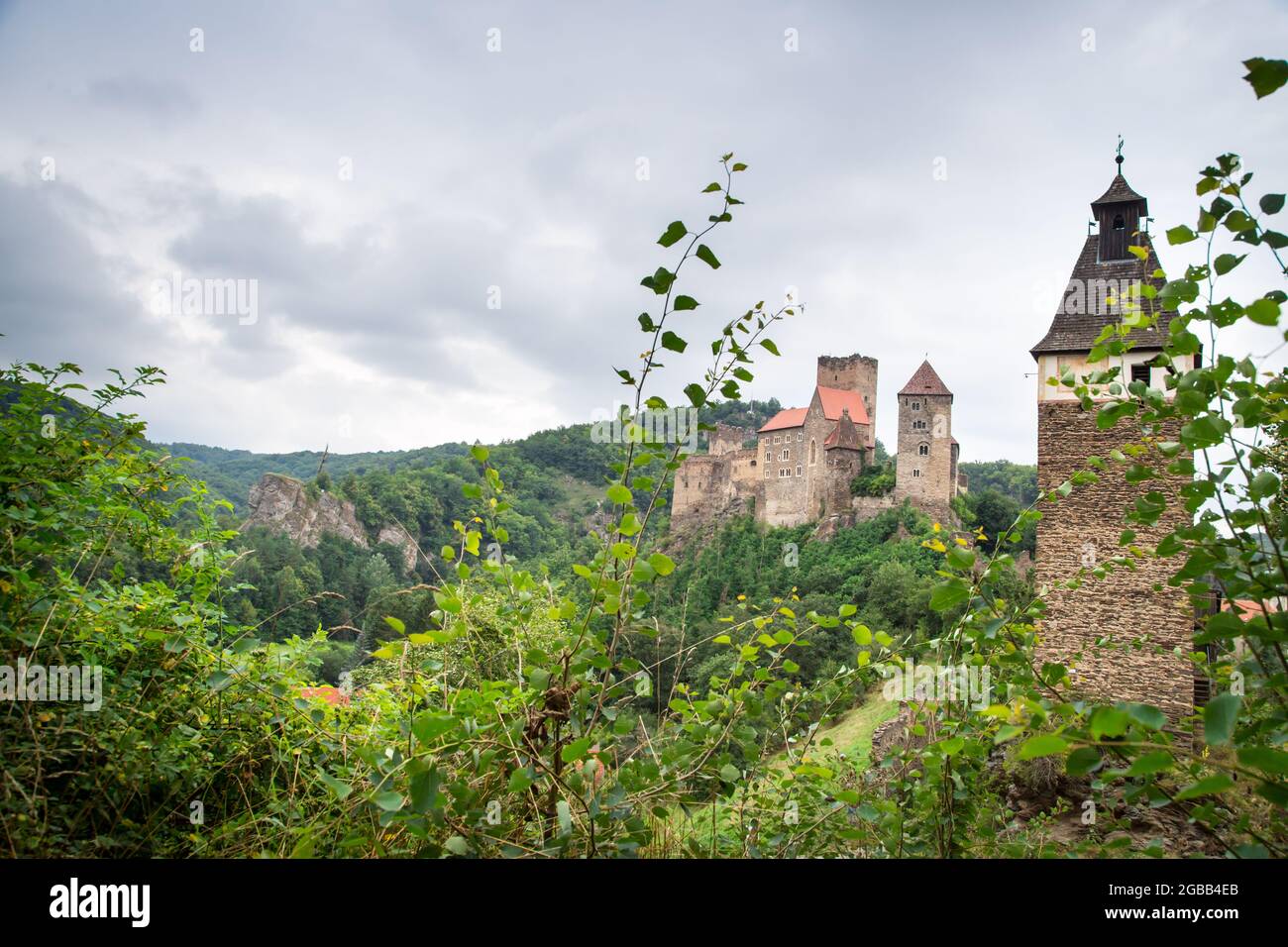 National park Thayatal - Hardegg castle Stock Photo - Alamy