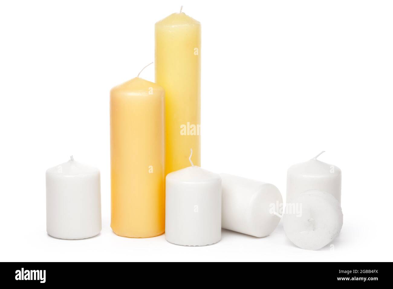 Christmas candles burning interior Cut Out Stock Images & Pictures - Alamy