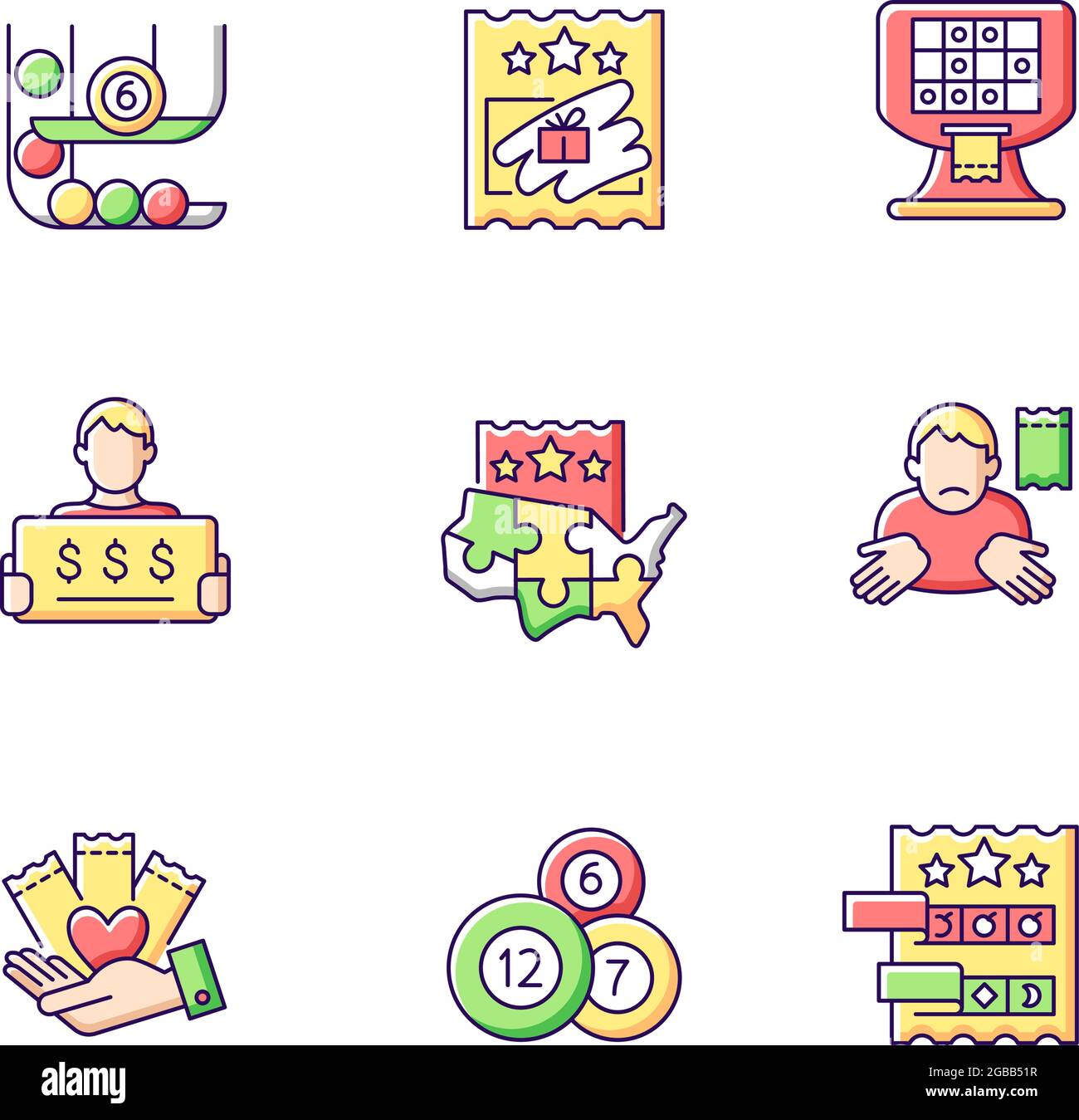 Lottery draw machine Cut Out Stock Images & Pictures - Alamy