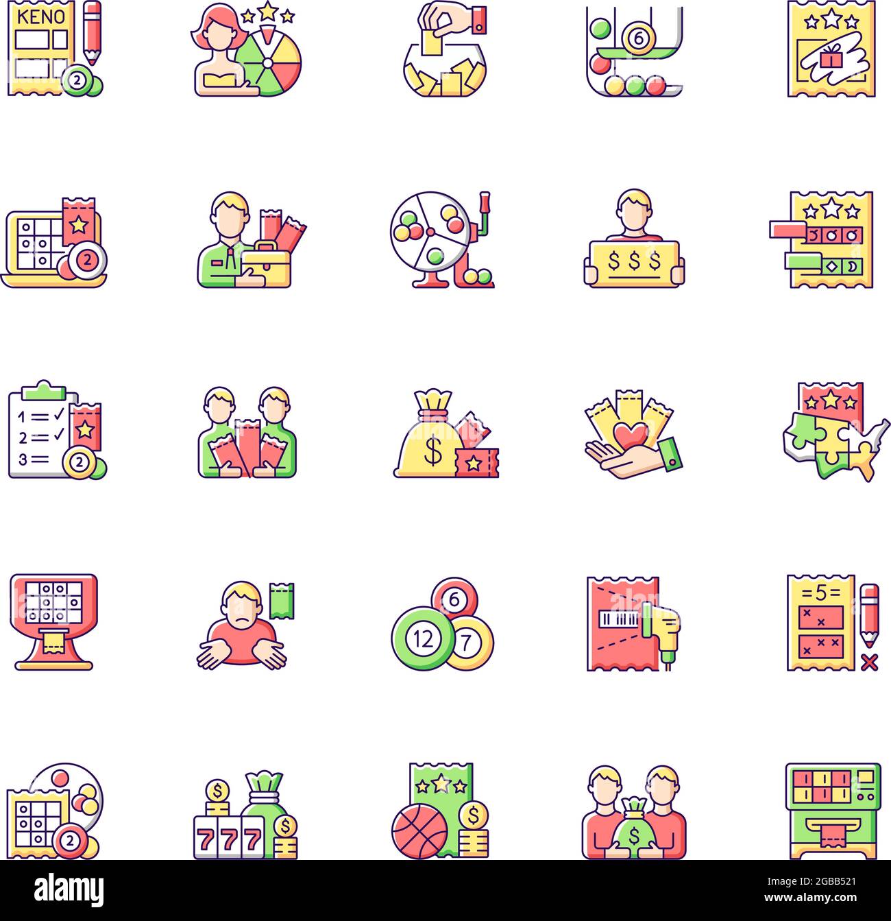 Lottery types RGB color icons set Stock Vector Image & Art - Alamy Lottery types RGB color icons set Stock Vector Image & Art - Alamy