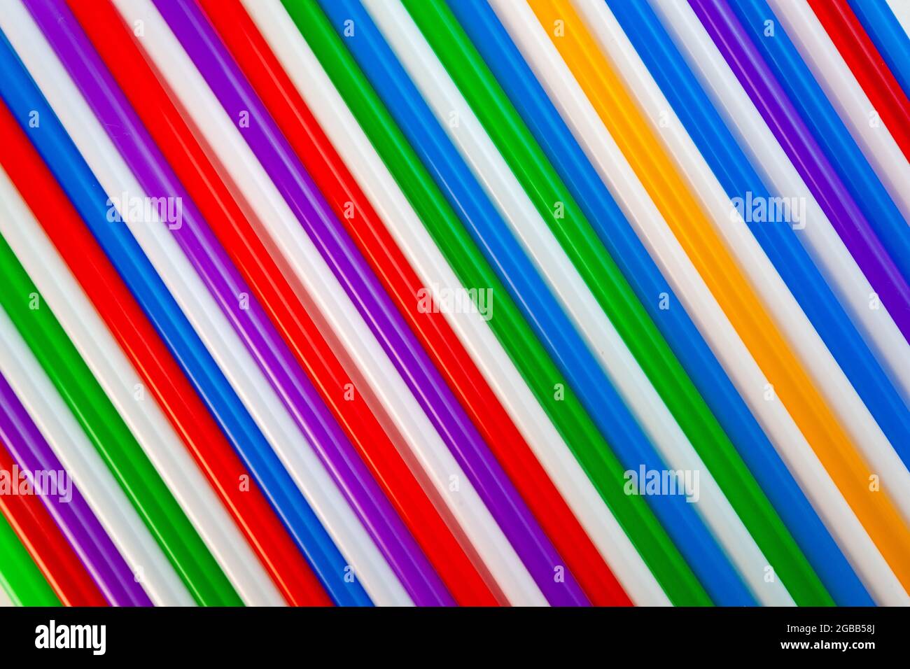 texture of multi-colored cocktail tubes Stock Photo - Alamy