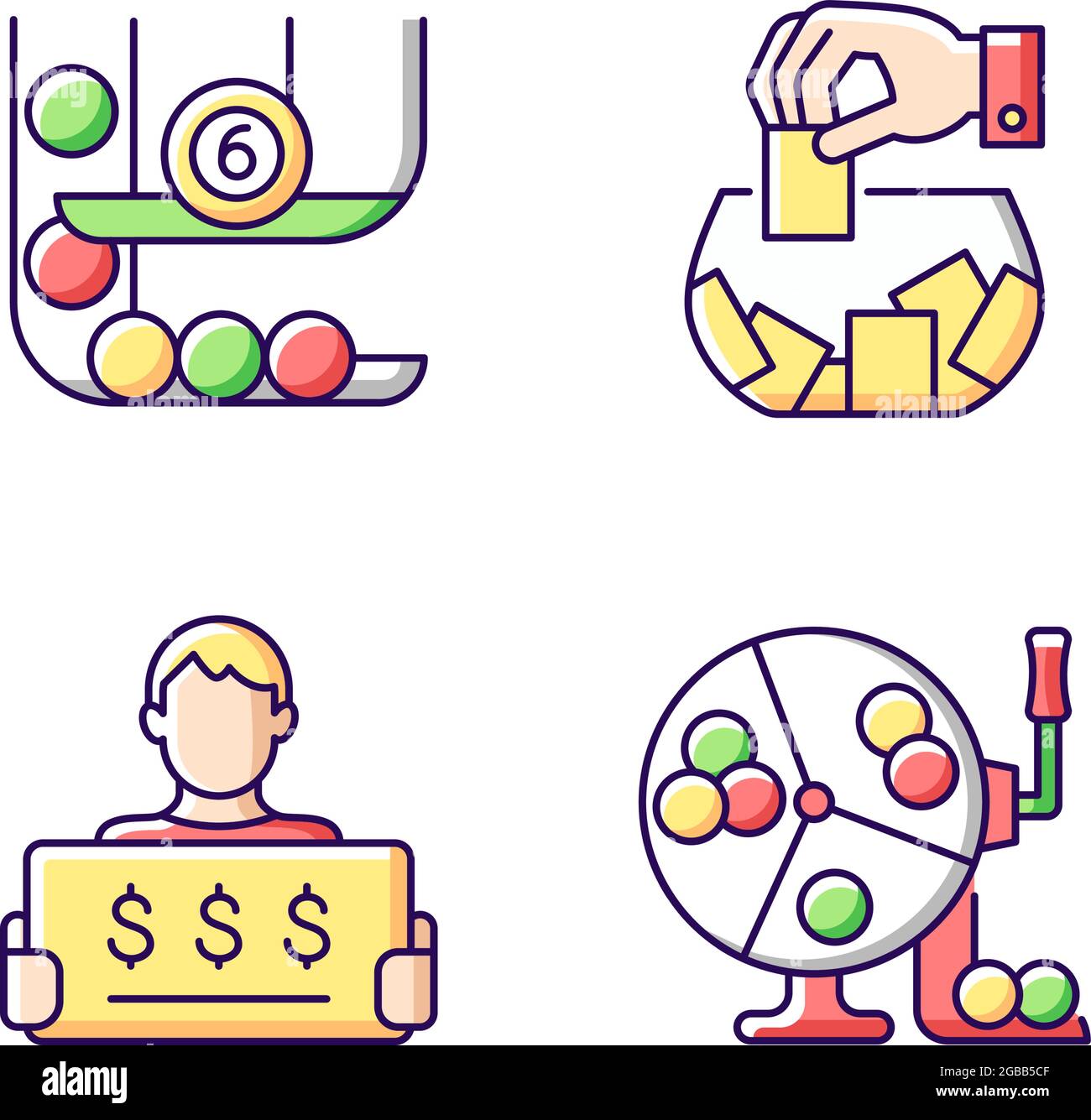 Lottery draw machine Cut Out Stock Images & Pictures - Alamy