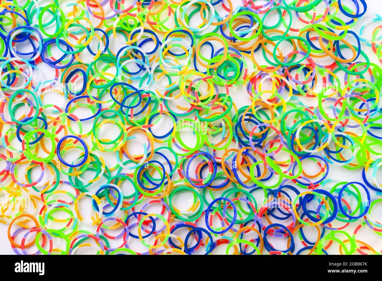 texture multi color rubber band Stock Photo - Alamy