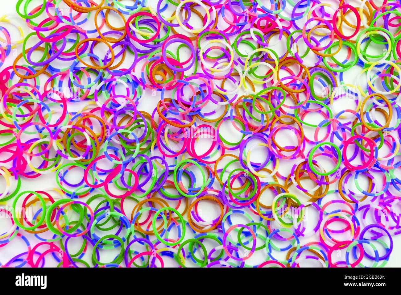 texture multi color rubber band Stock Photo - Alamy