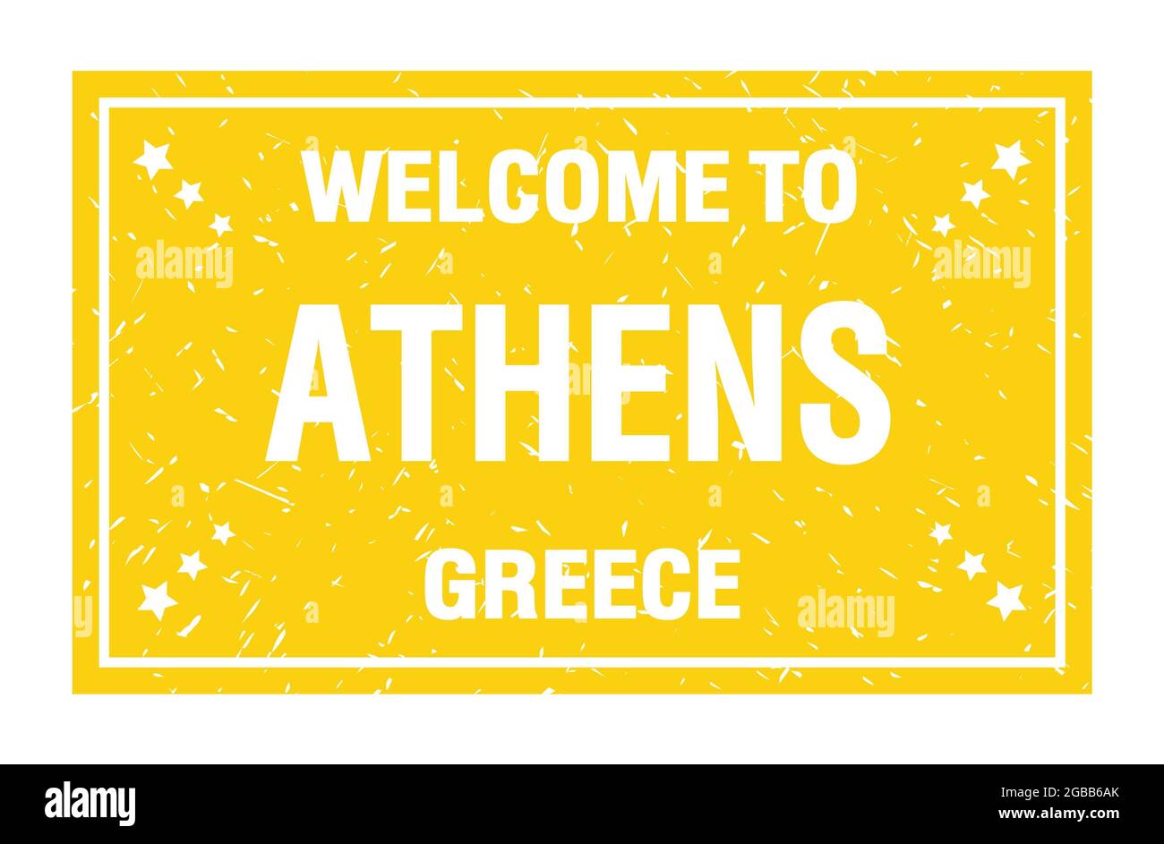 Welcome athens stamp Cut Out Stock Images & Pictures - Alamy