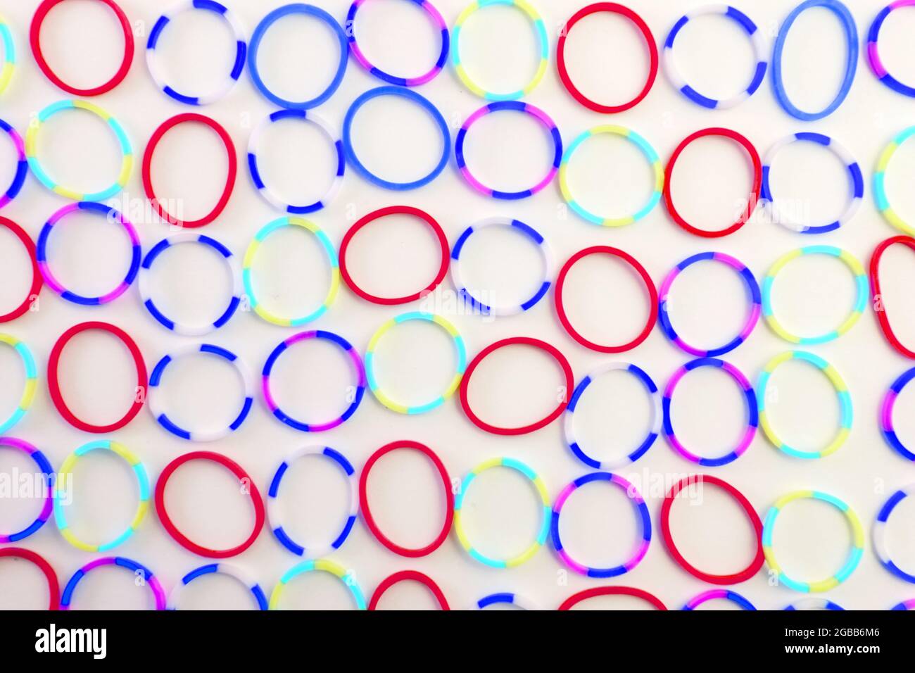 texture multi color rubber band Stock Photo - Alamy