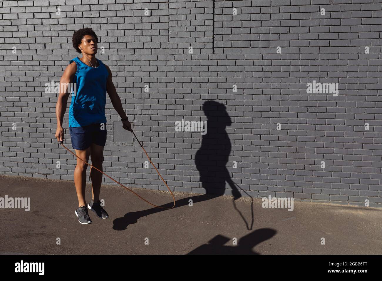 Man rope jumping hi-res stock photography and images - Alamy
