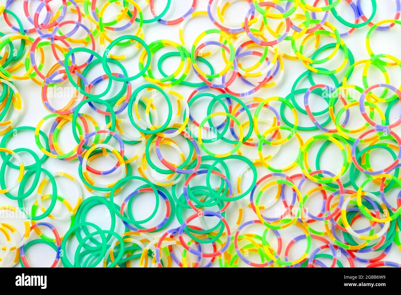 texture multi color rubber band Stock Photo - Alamy