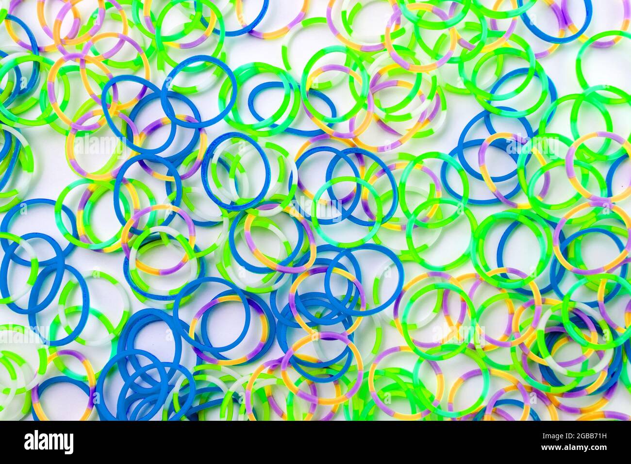 texture multi color rubber band Stock Photo - Alamy
