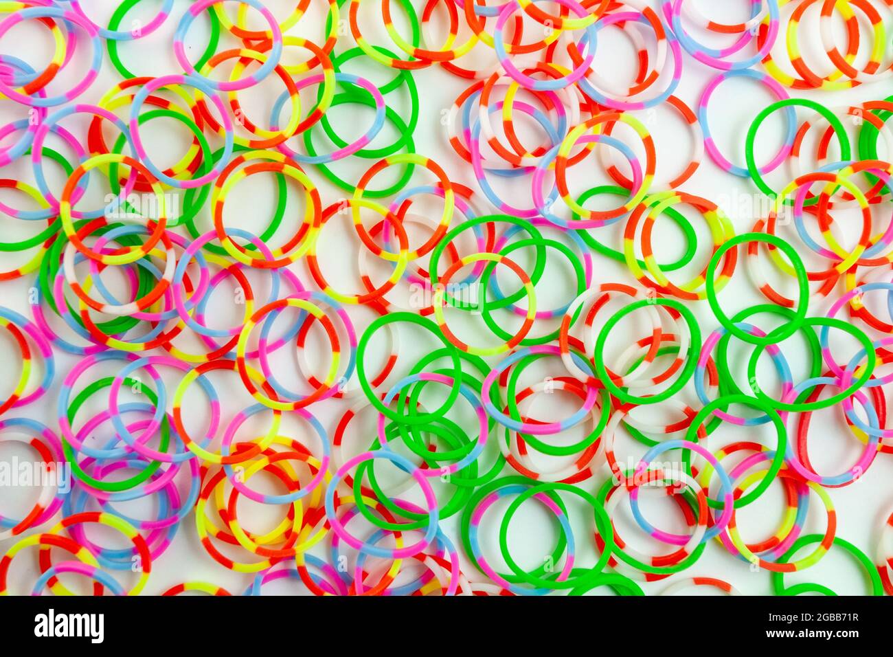 texture multi color rubber band Stock Photo - Alamy