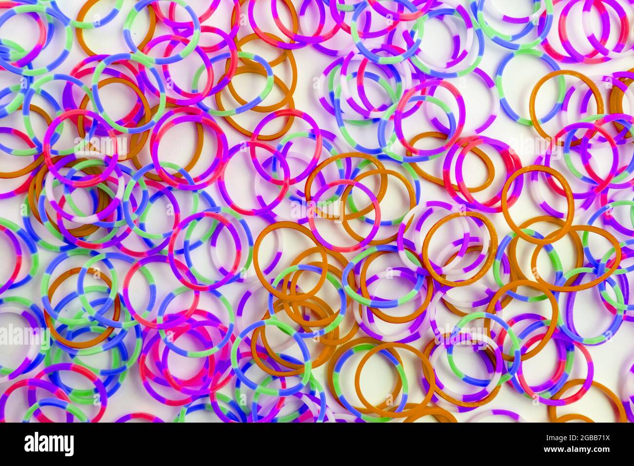 texture multi color rubber band Stock Photo - Alamy