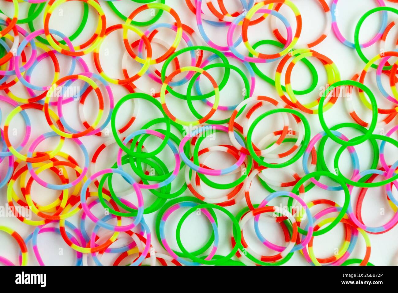 texture multi color rubber band Stock Photo - Alamy