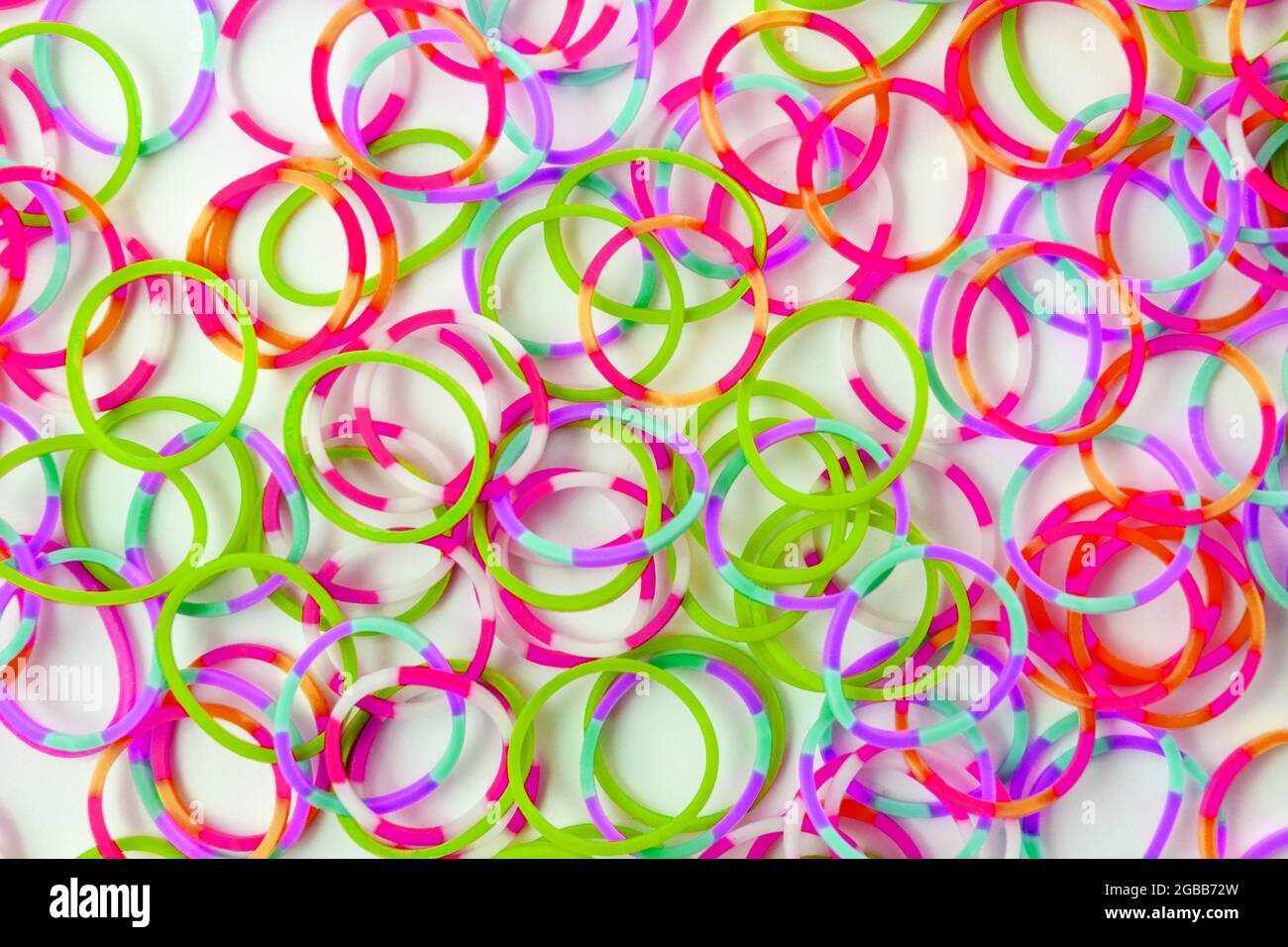 texture multi color rubber band Stock Photo - Alamy