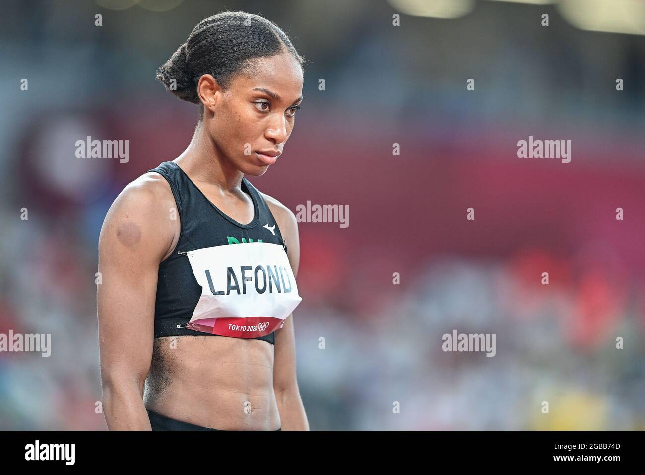 TOKYO, JAPAN - AUGUST 1: Thea Lafond of Dominica competing on Women's ...