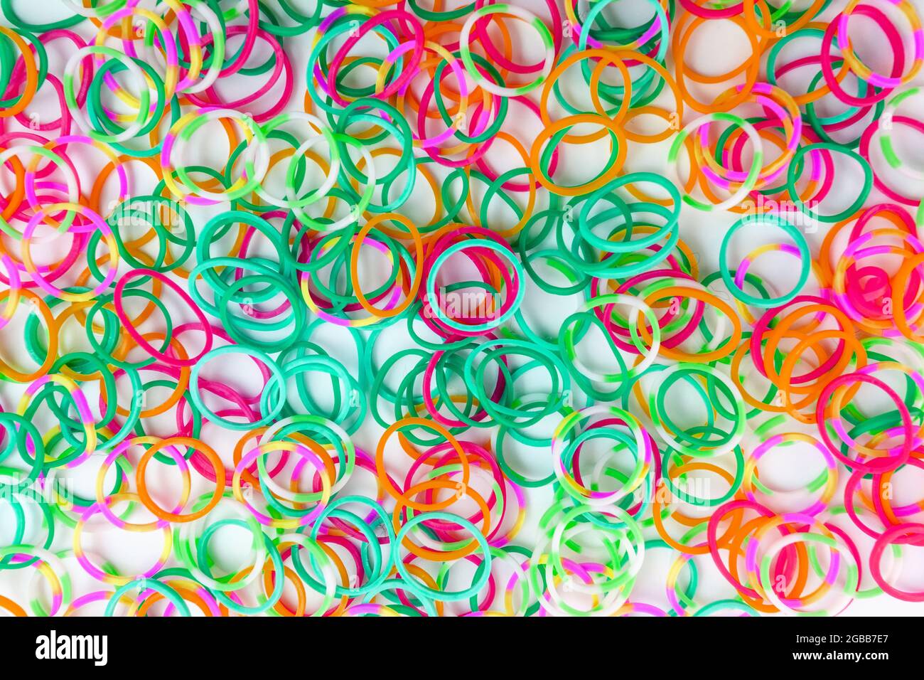 texture multi color rubber band Stock Photo - Alamy