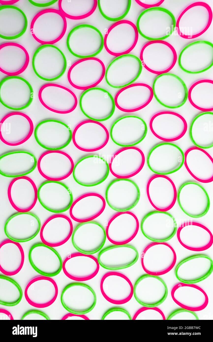 texture multi color rubber band Stock Photo - Alamy