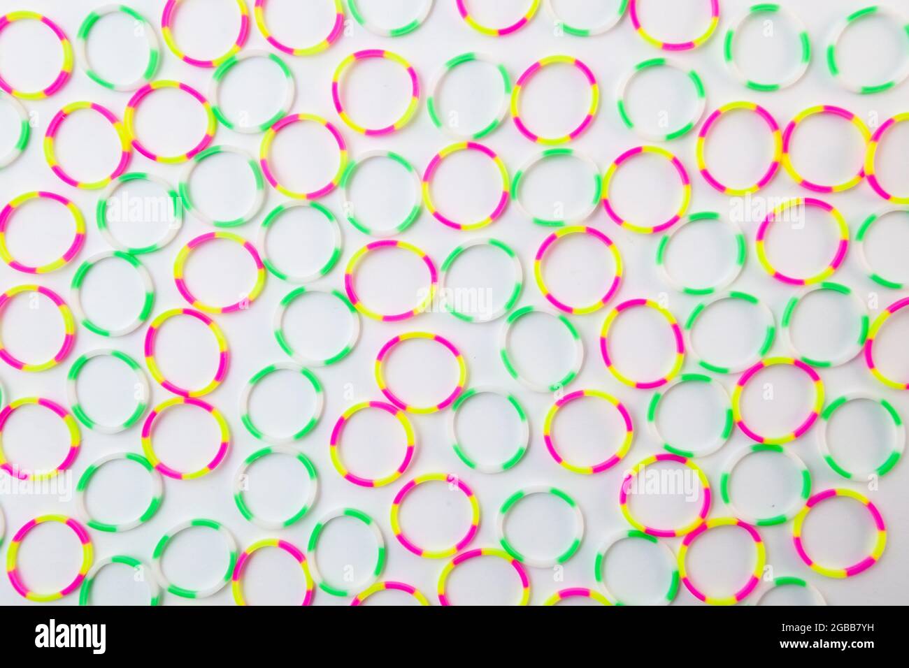 texture multi color rubber band Stock Photo - Alamy