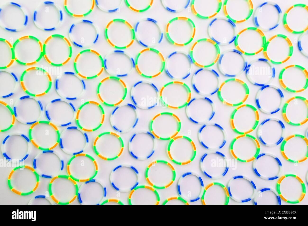 texture multi color rubber band Stock Photo - Alamy