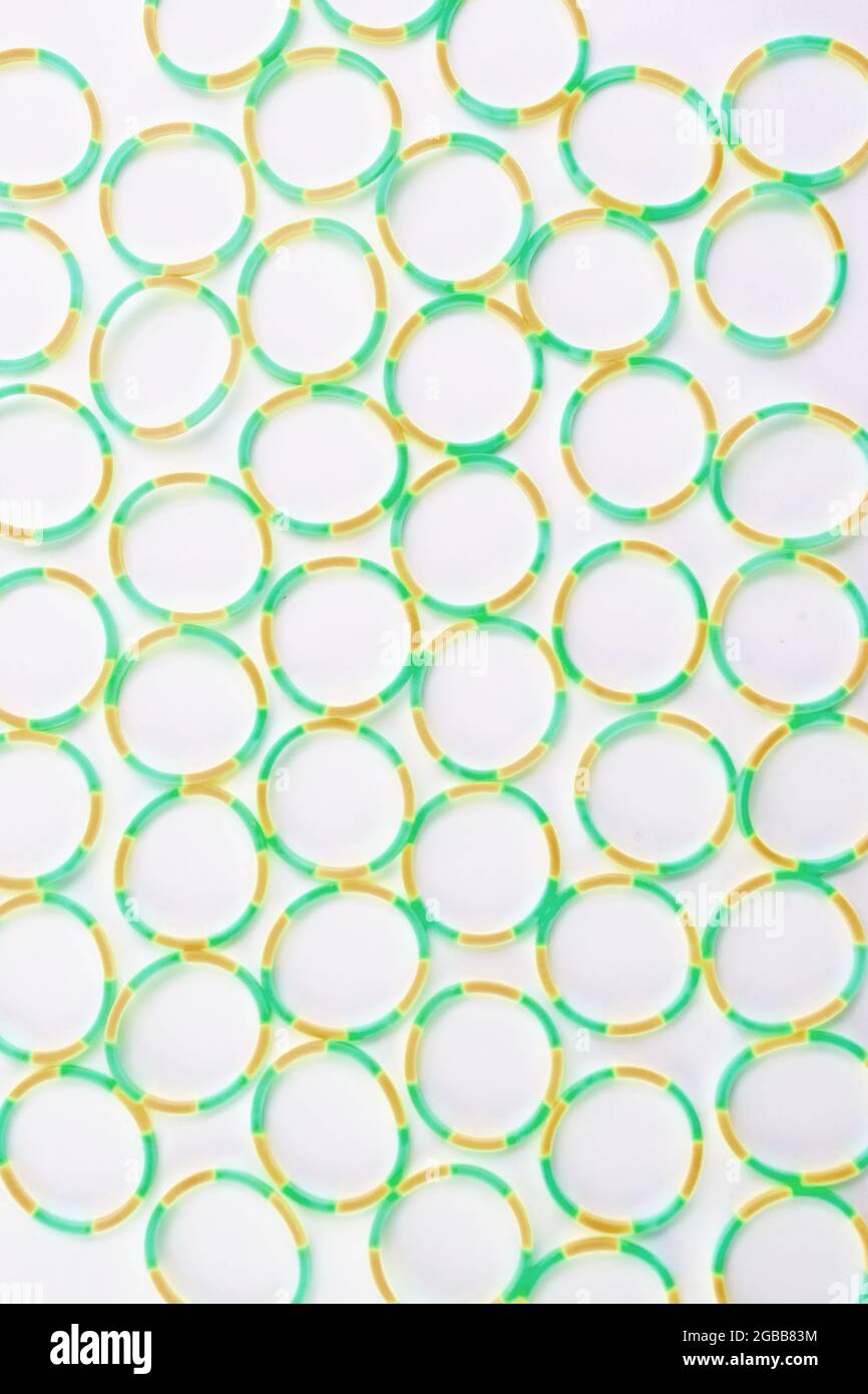 texture multi color rubber band Stock Photo - Alamy