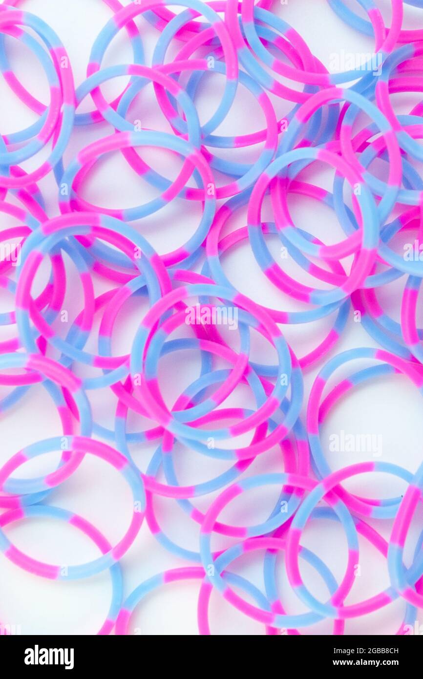 texture multi color rubber band Stock Photo - Alamy