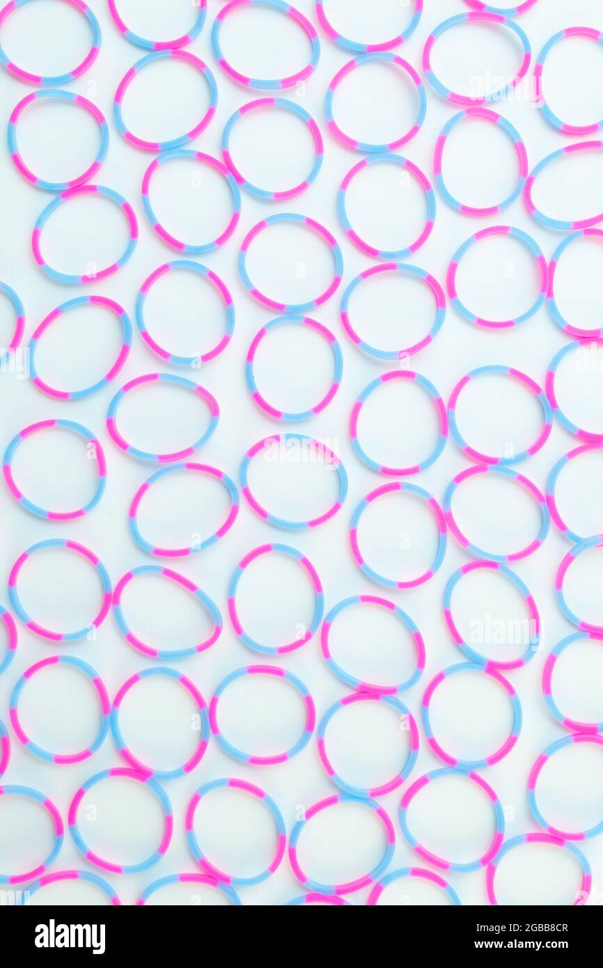 texture multi color rubber band Stock Photo - Alamy