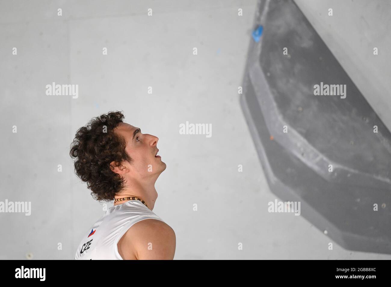Czech climber Adam Ondra attends bouldering qualification during the ...