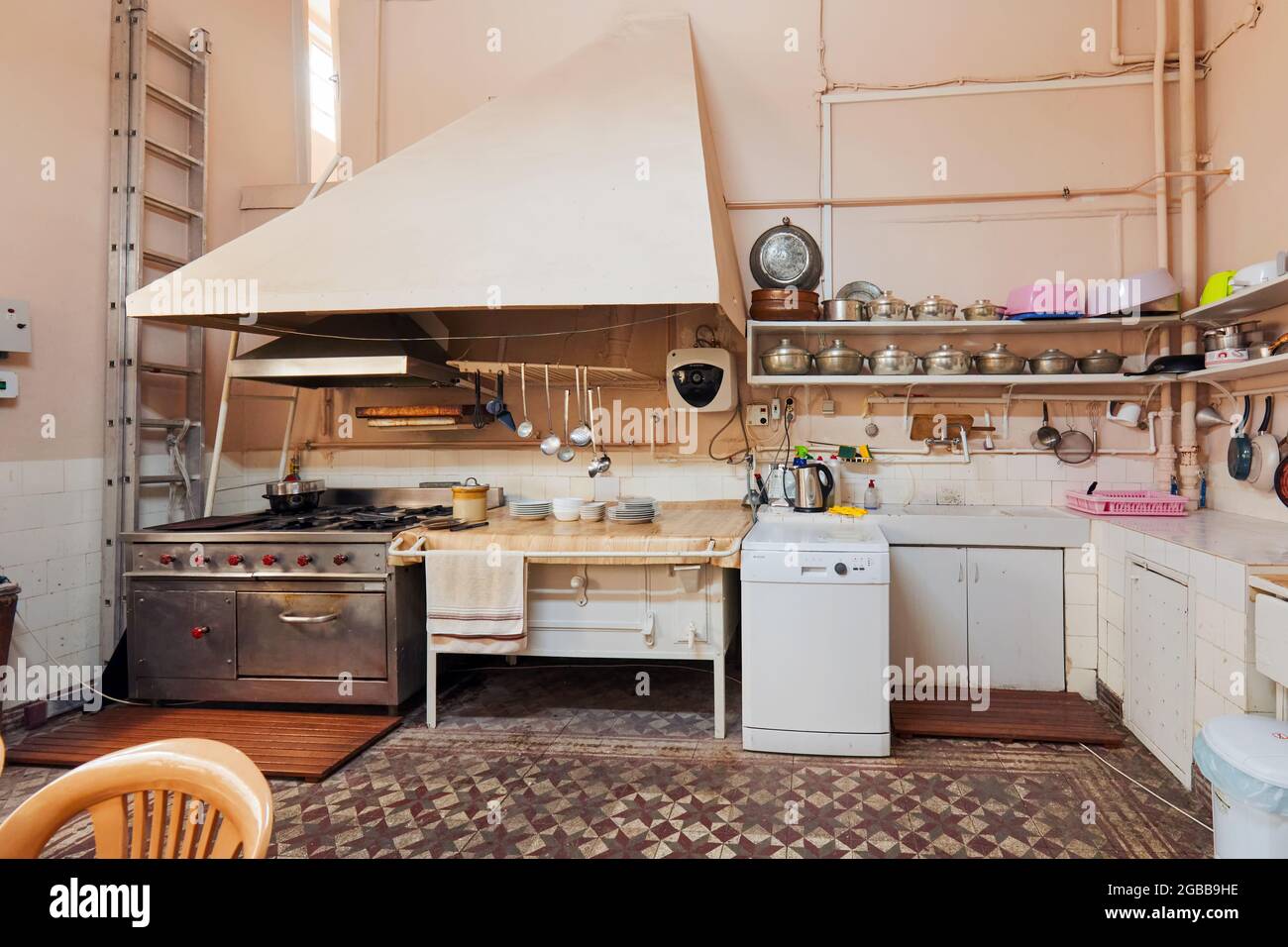 Ankara, Turkey - August, 2021: The kitchen of Pembe Kosk or Pink Villa ...