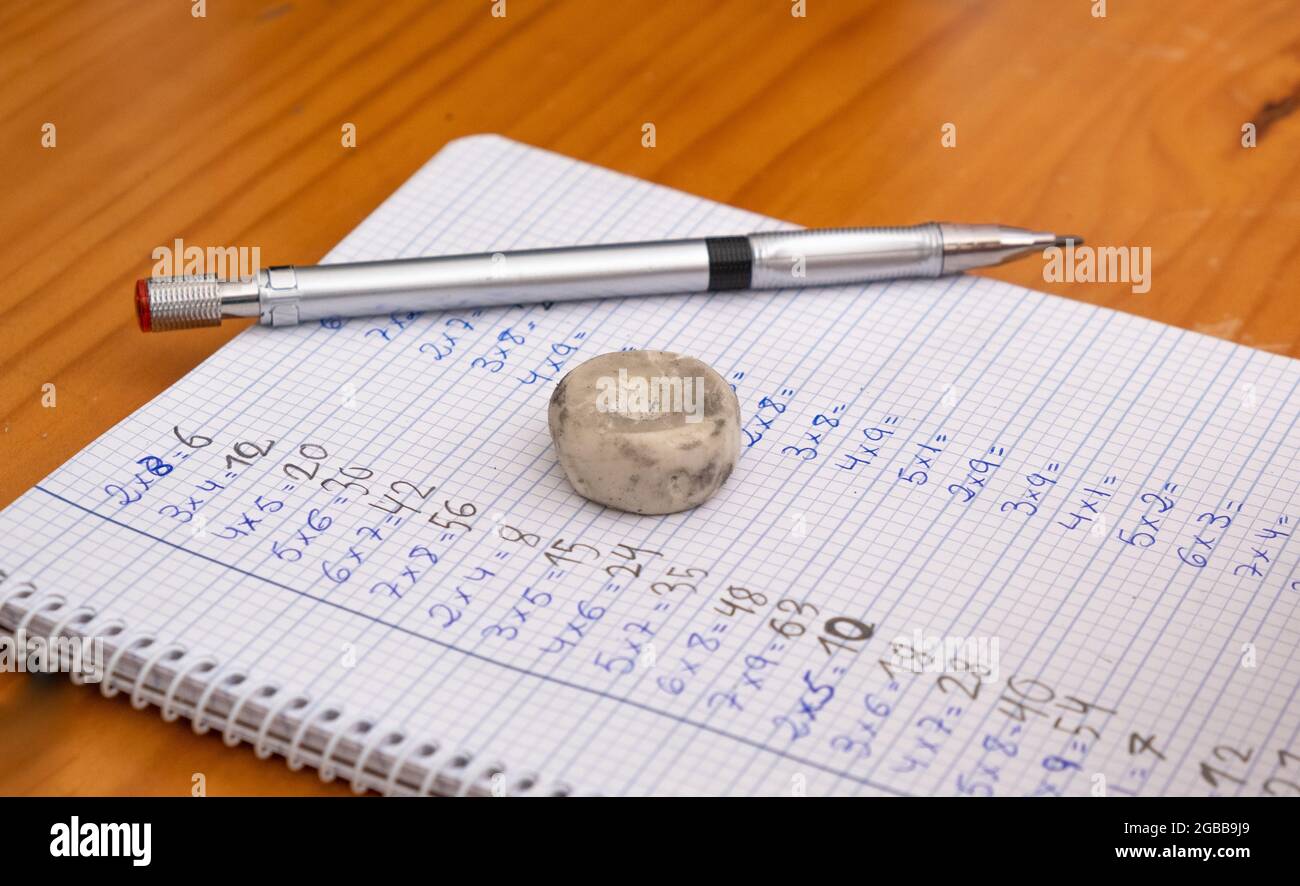 Learning multiplication tables hi-res stock photography and images - Alamy