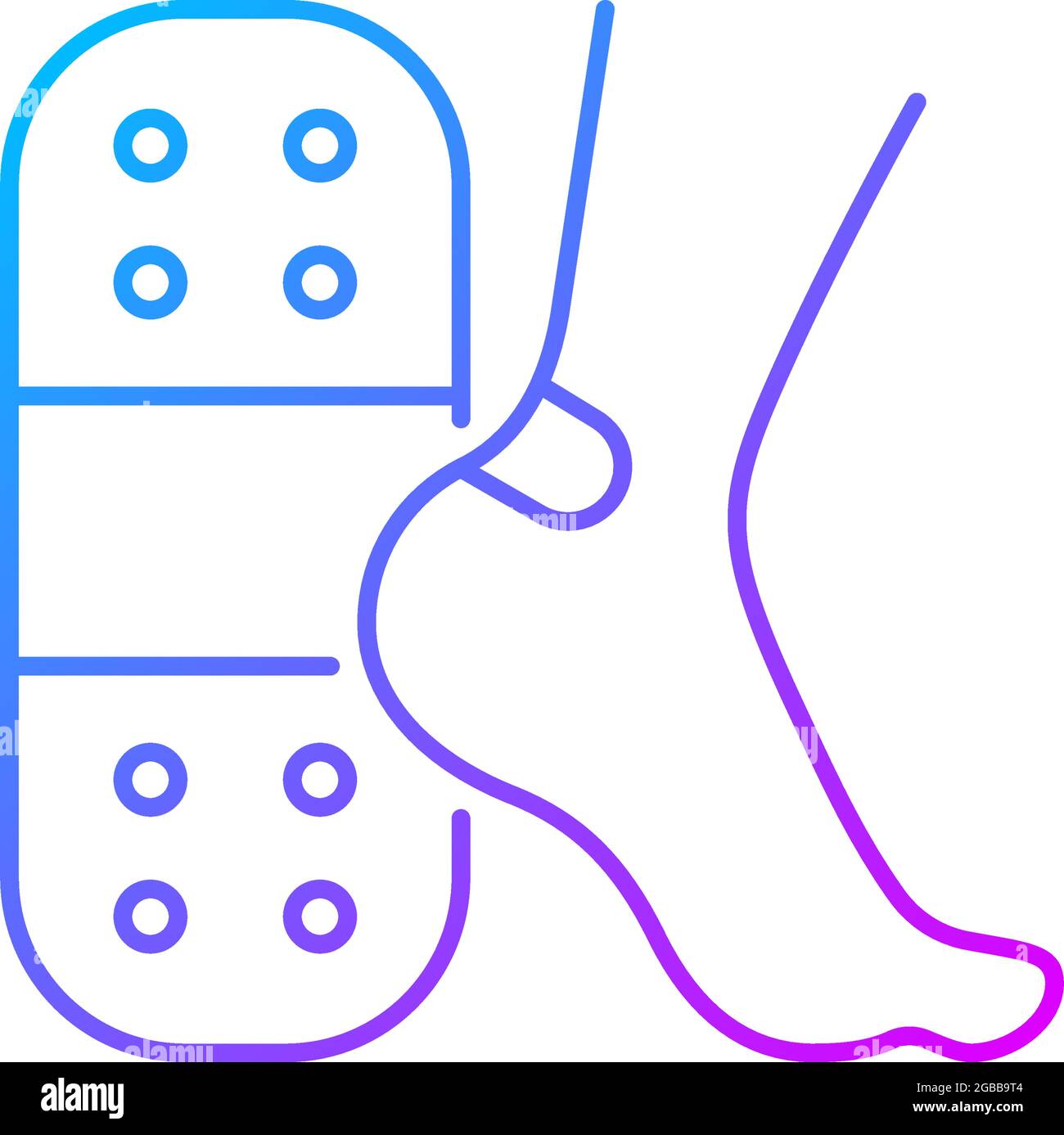 Patches for blisters gradient linear vector icon Stock Vector Image ...