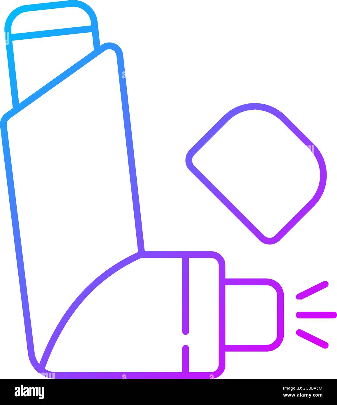 Purple inhaler Stock Vector Images - Alamy