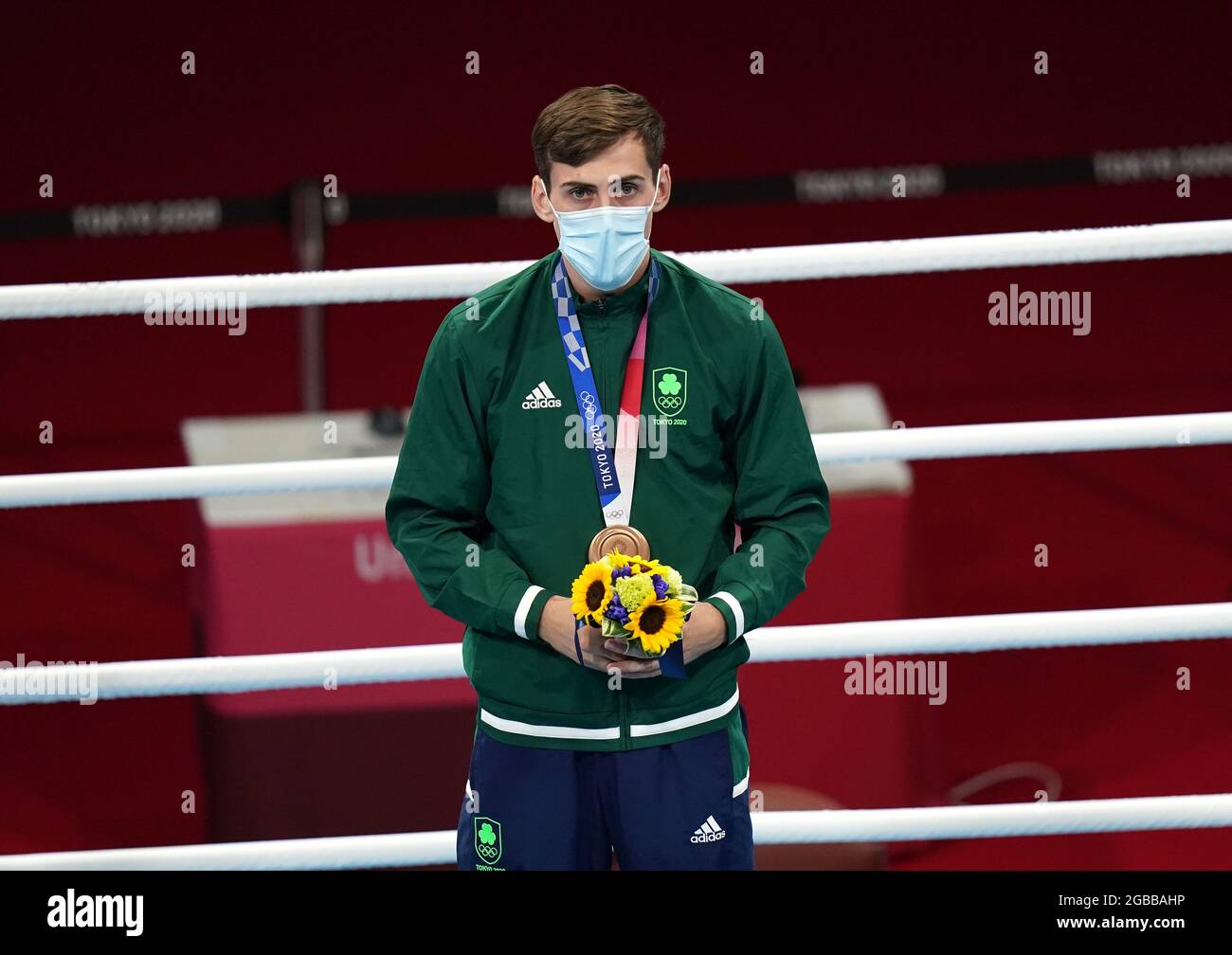 Ireland's Aidan Walsh with the bronze medal in the Men's Welterweight ...
