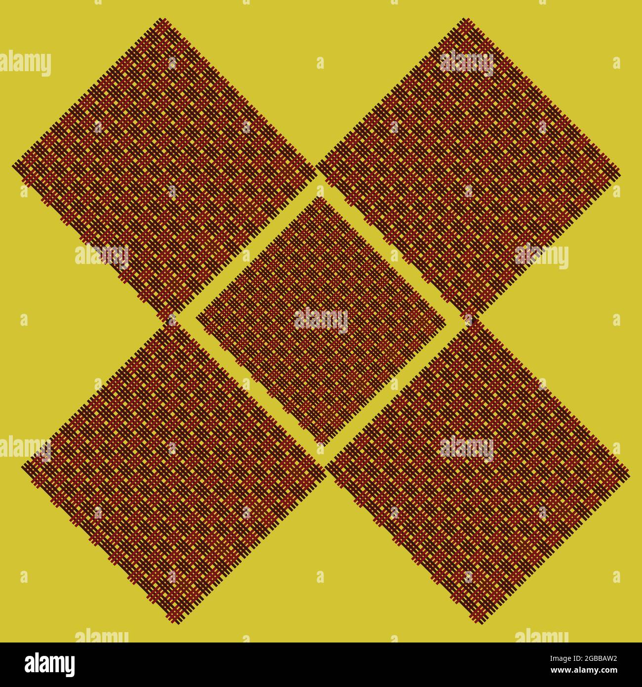 colorful woven with box pattern. the pattern can be used for a backdrop ...