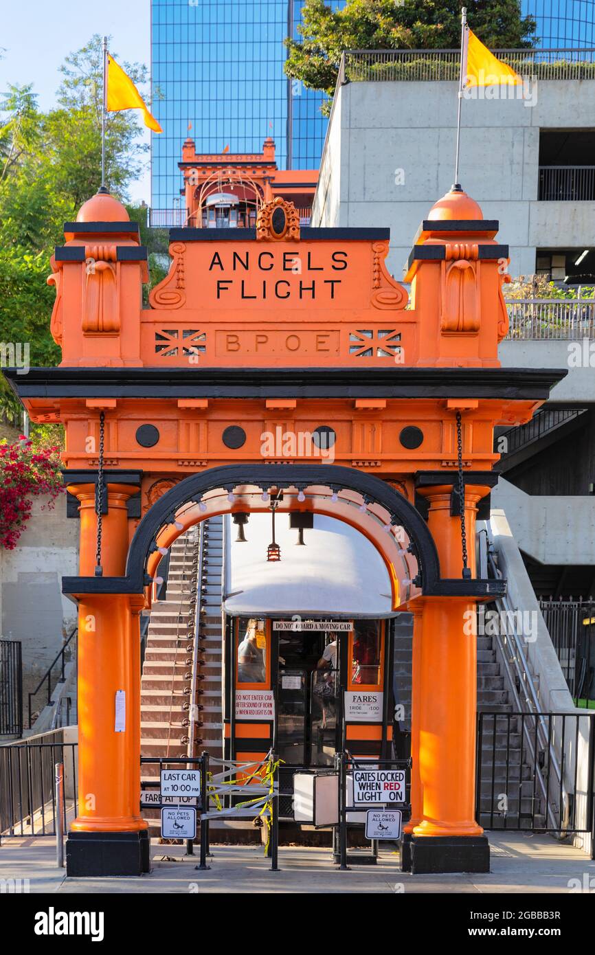 Angels flight railway downtown los hi-res stock photography and images ...