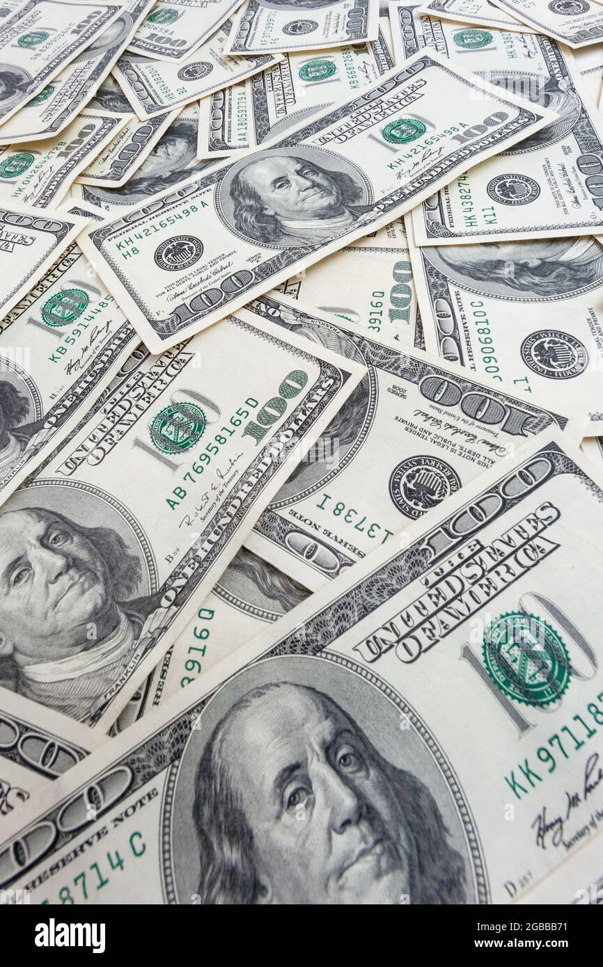 100 dollar bills pattern hi-res stock photography and images - Alamy