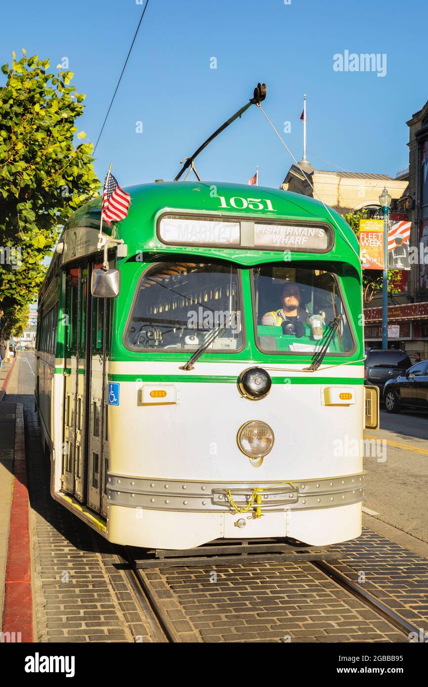 Cable Car in Jefferson Street, San Francisco, California, United States ...