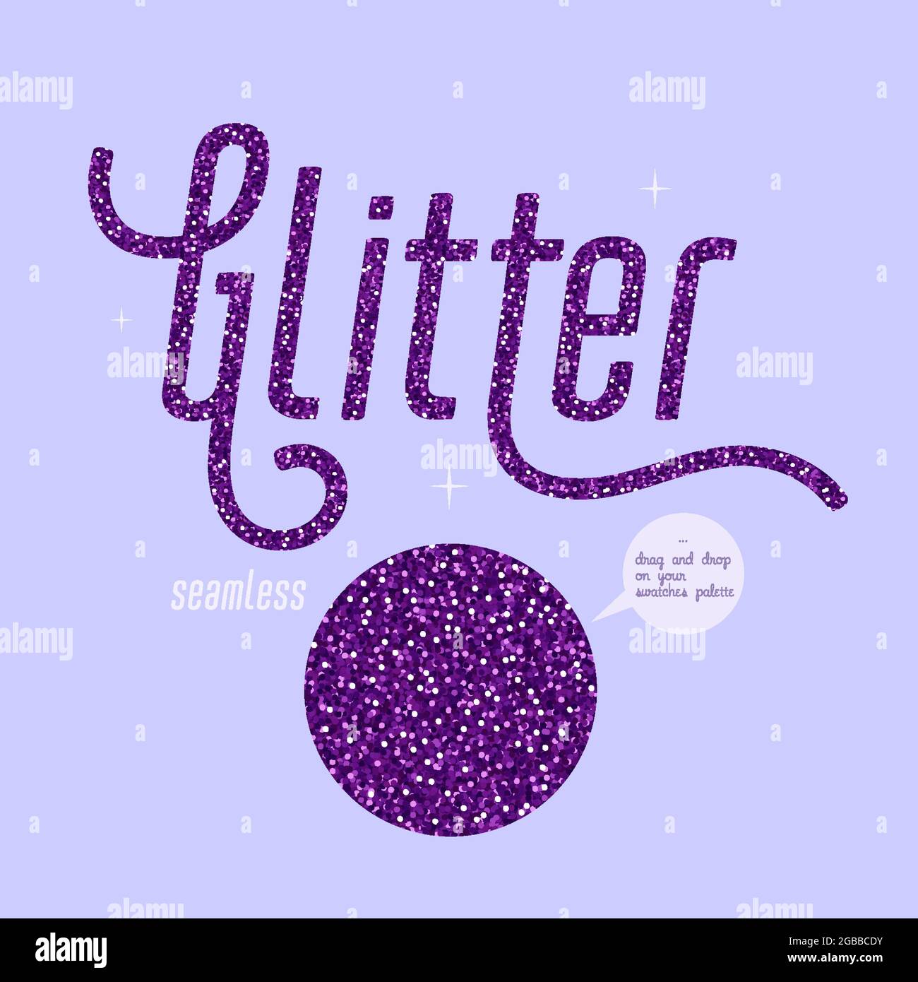 Purple glitter seamless pattern, Shiny party background with violet ...