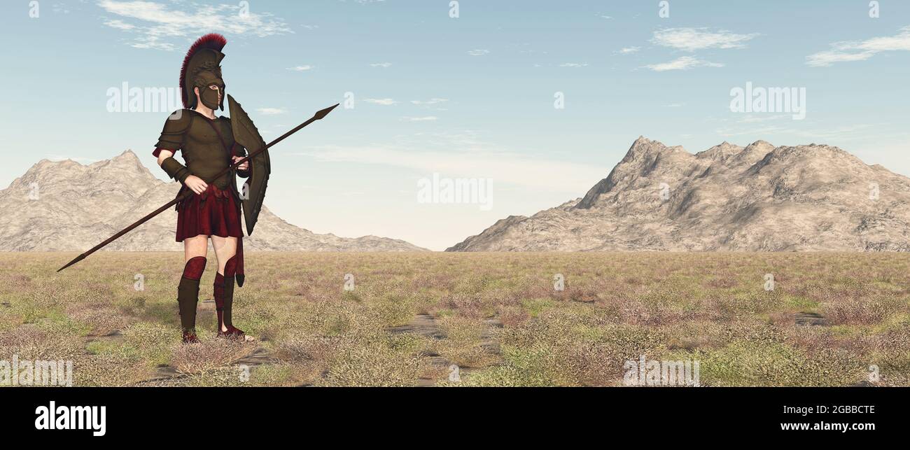 Hoplite illustration hi-res stock photography and images - Alamy