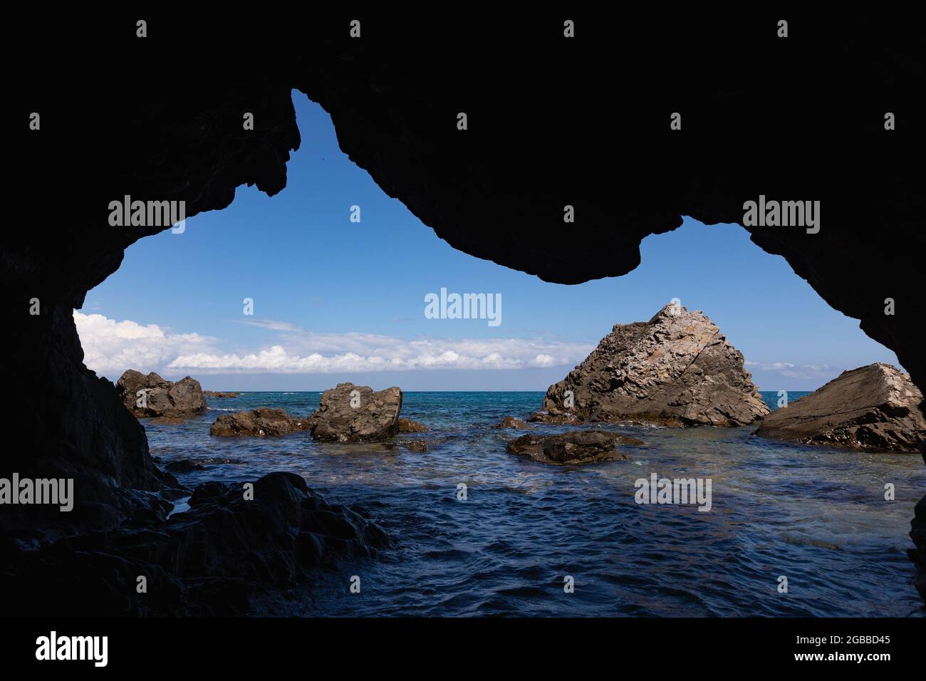 beautiful rock beach scenery from Yonggul(Dragon cavern), Gyeongju ...