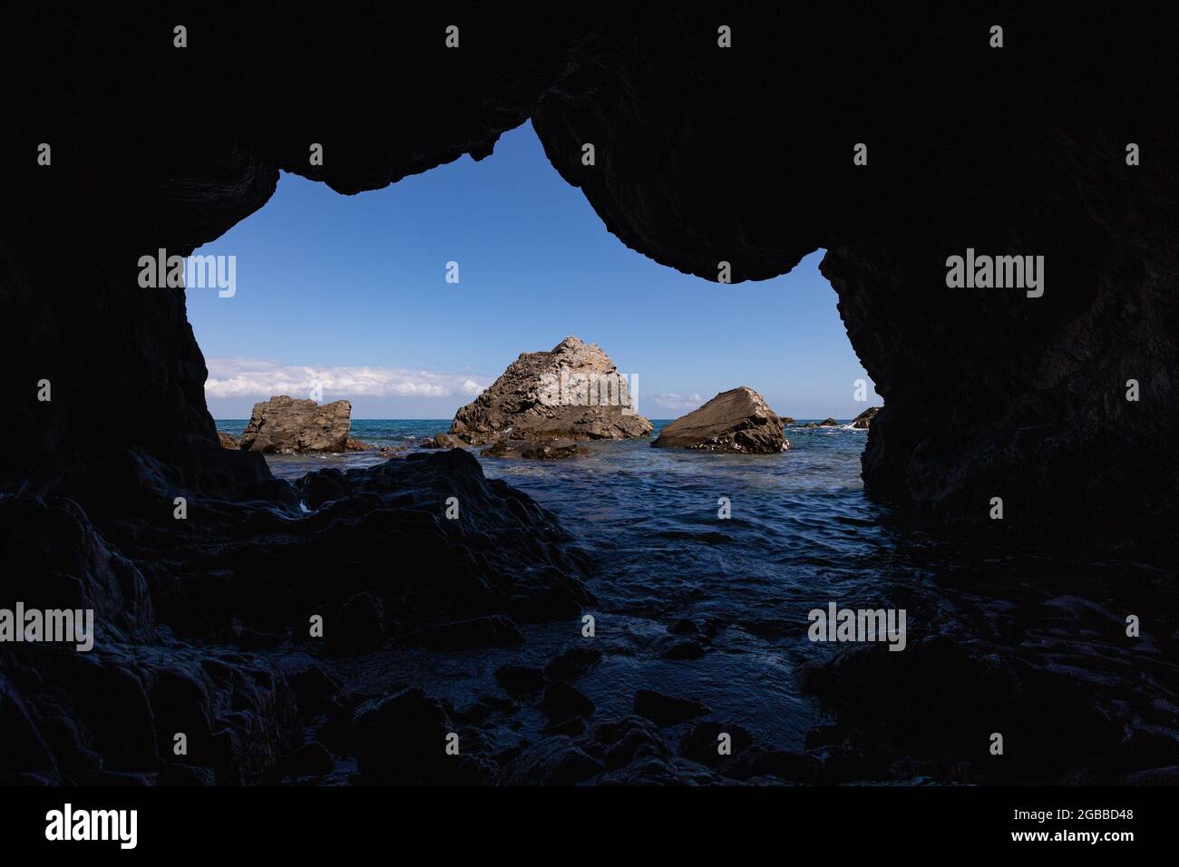 beautiful rock beach scenery from Yonggul(Dragon cavern), Gyeongju ...