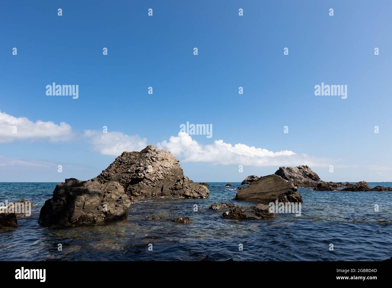 beautiful rock beach scenery from Yonggul(Dragon cavern), Gyeongju ...