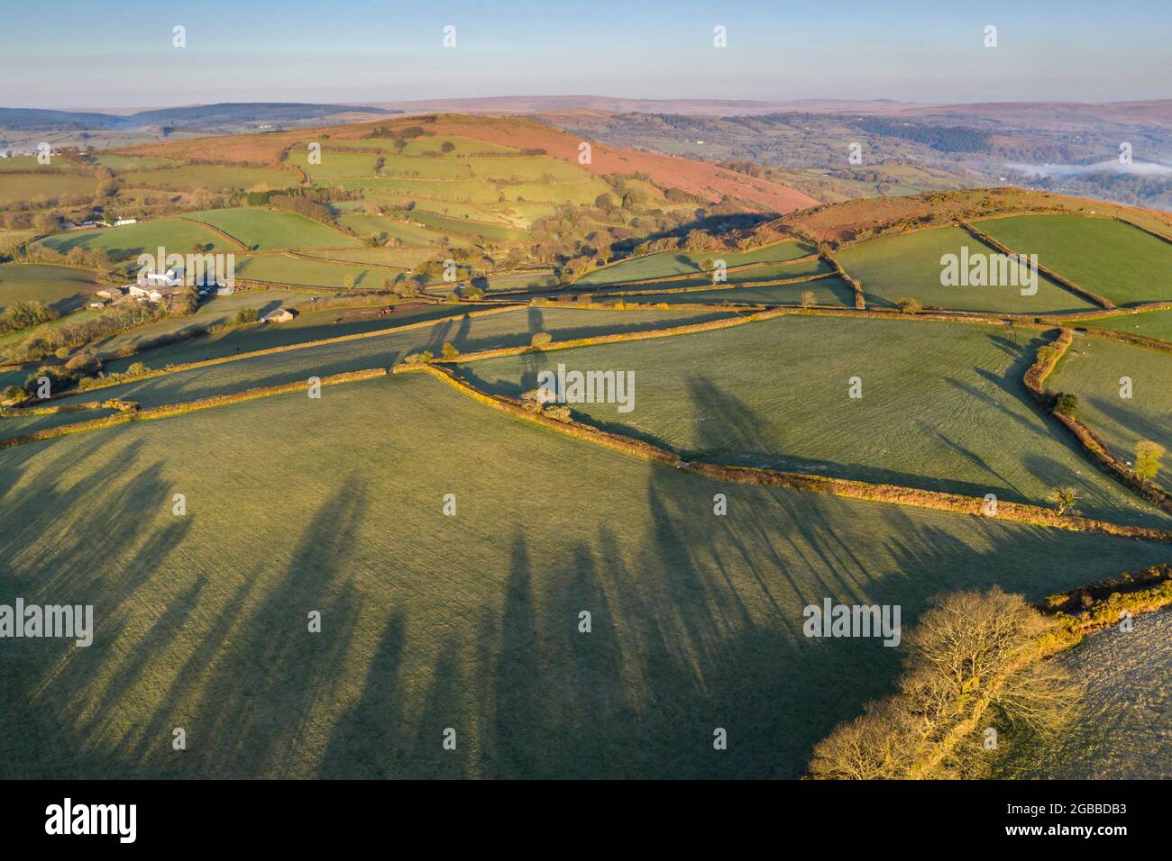 Aerial view of uk farms and agriculture hi-res stock photography and ...